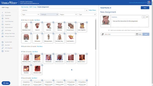How to Teach the Digestive System with Visible Body Courseware